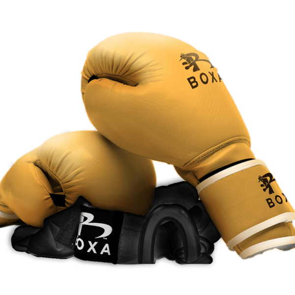 Elite Training Boxing Gloves Gold Kit – BOXA by Anthony Mundine